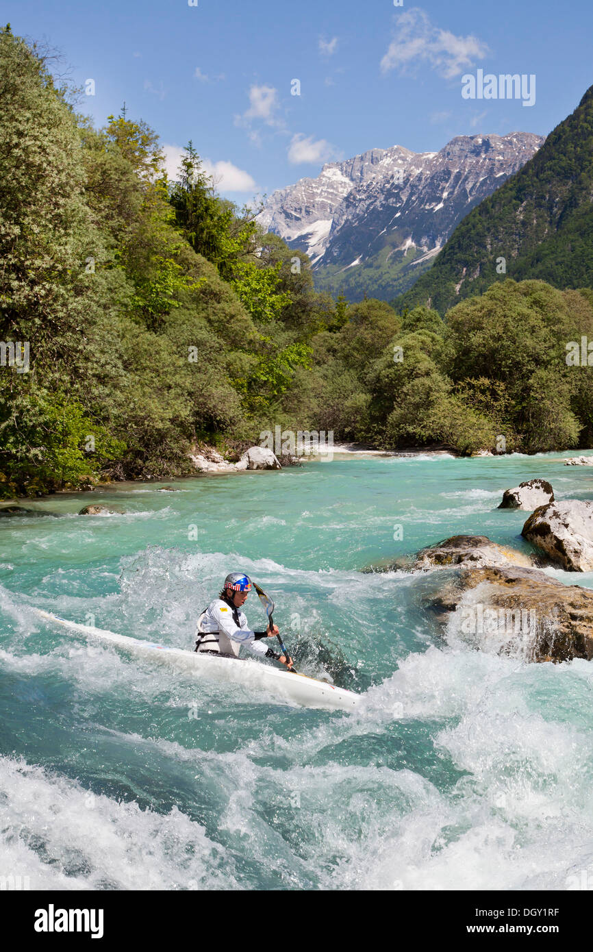 Soca River And Kayak Stockfotos und -bilder Kaufen - Alamy