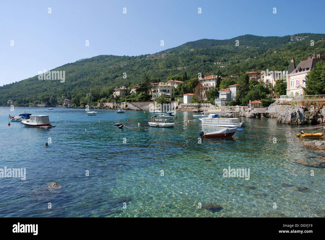 Port, Lovran, Kroatien, Europa Stockfotografie - Alamy
