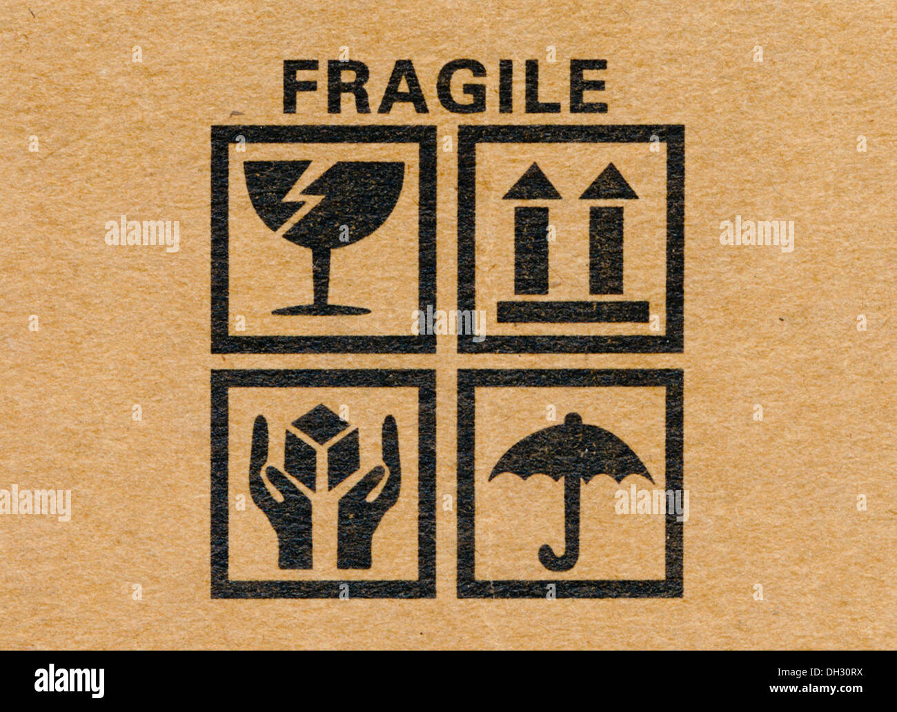 Fragile sign -Fotos und -Bildmaterial in hoher Auflösung – Alamy