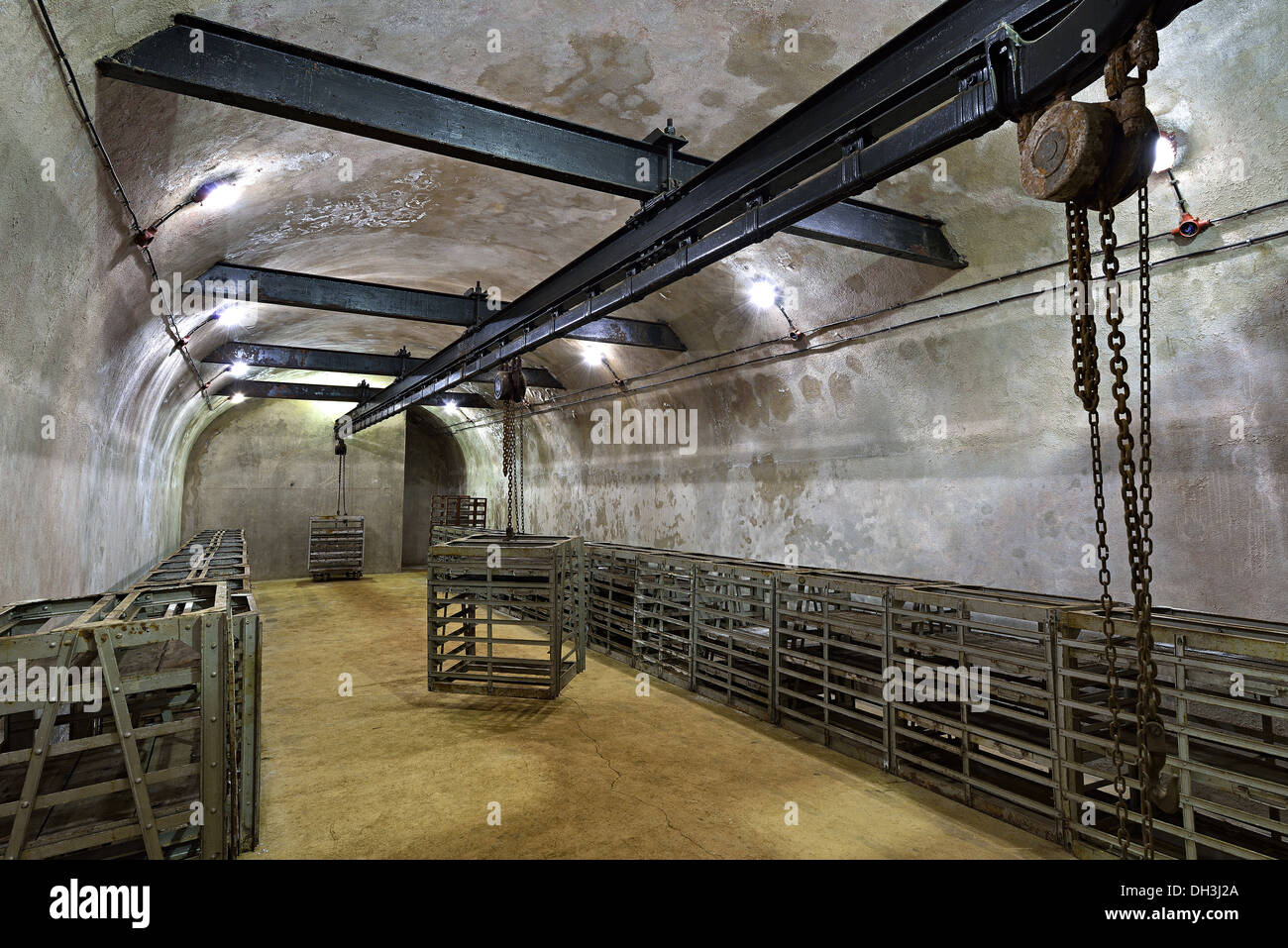 Munition, Magazin, Galgenberg Festung, Maginot-Linie Stockfotografie ...