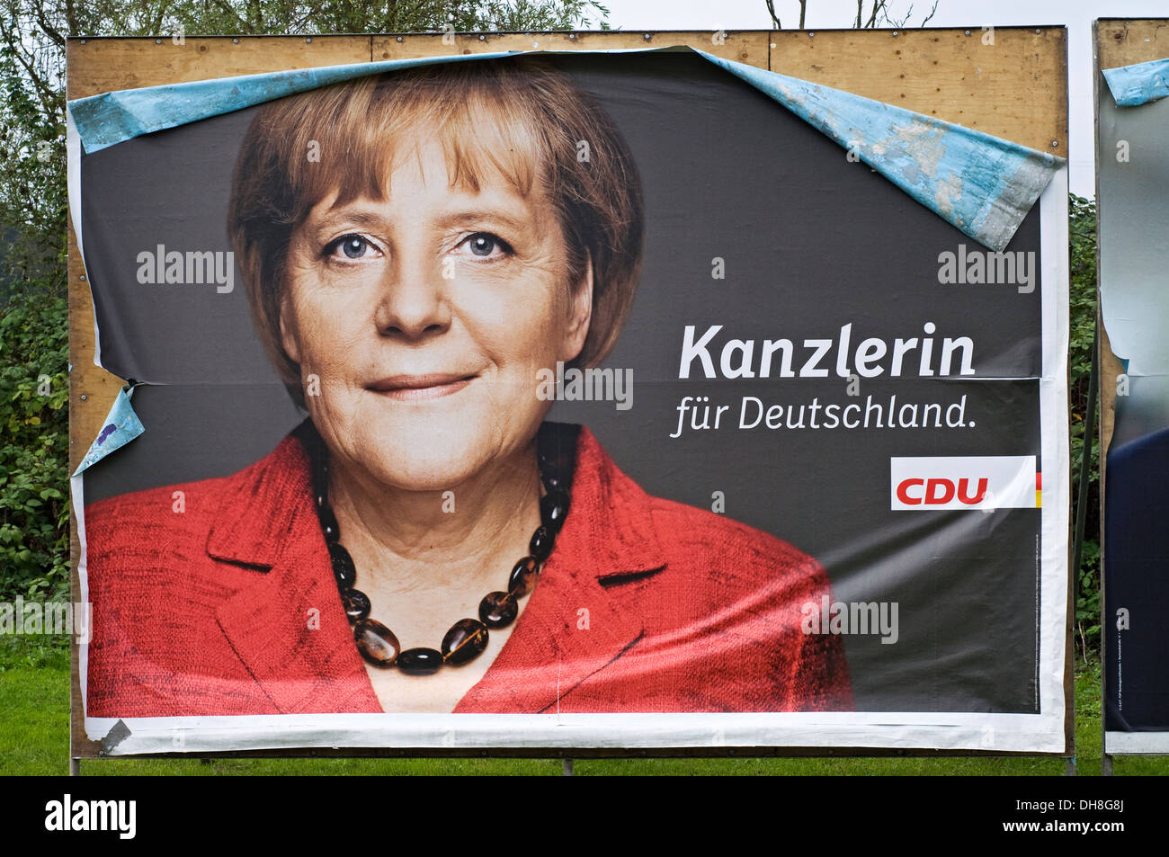 Wahlplakat Mit Angela Merkel Stockfotos und -bilder Kaufen - Alamy