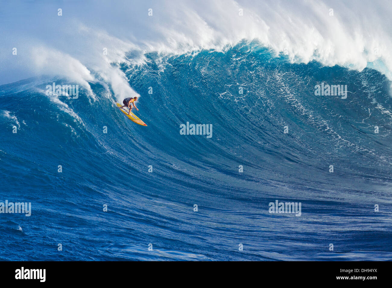 Hawaii, Maui, Peahi, Profi-Surfer Robbie Naish Stand Up Paddling ...
