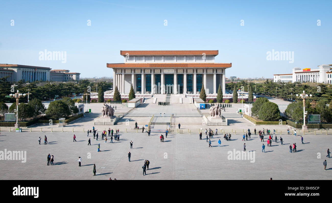 Chairman Mao Memorial Hall (Mausoleum von Mao Zedong) n Beijing ...