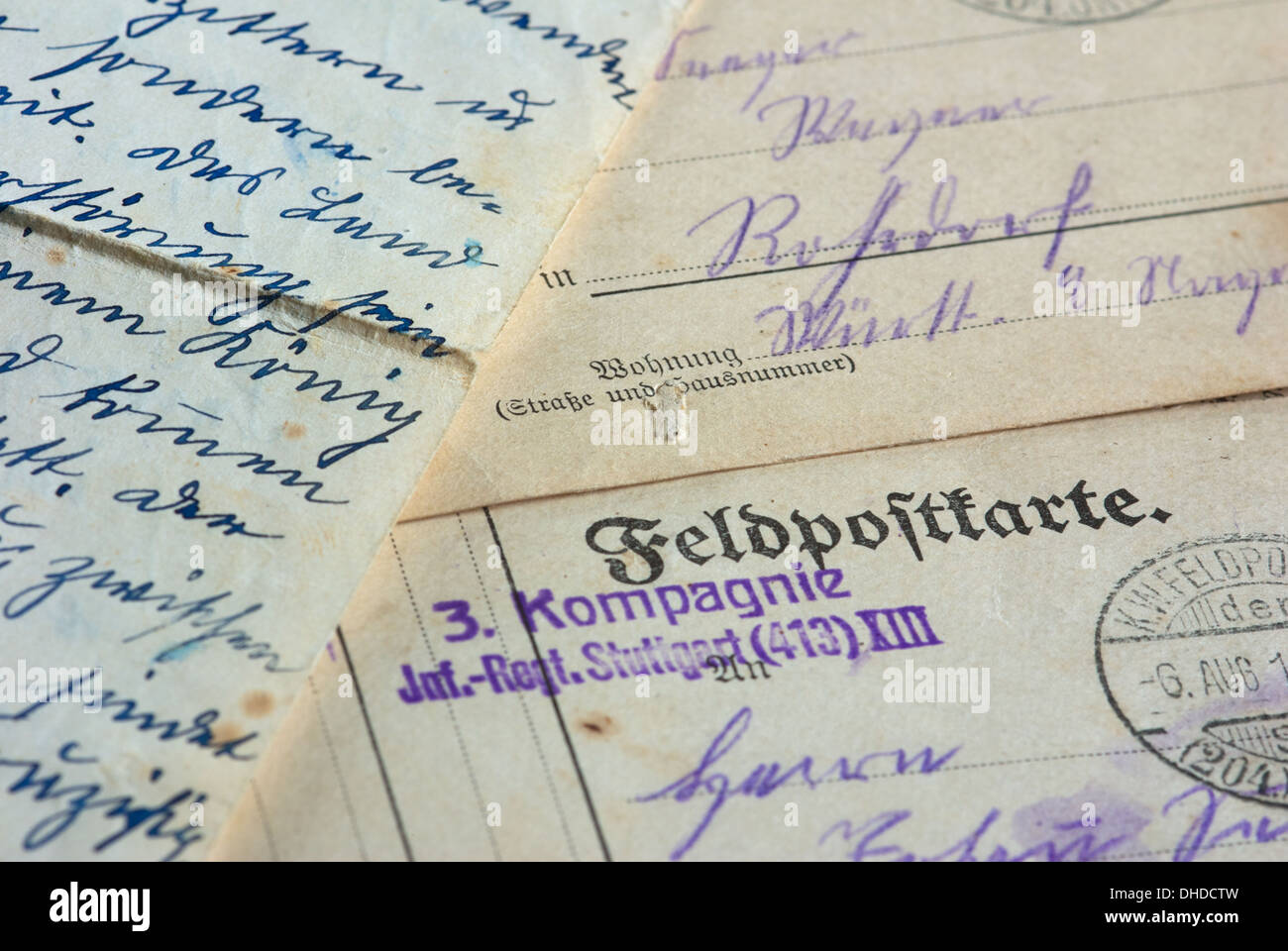 Old handwritten letter -Fotos und -Bildmaterial in hoher Auflösung – Alamy