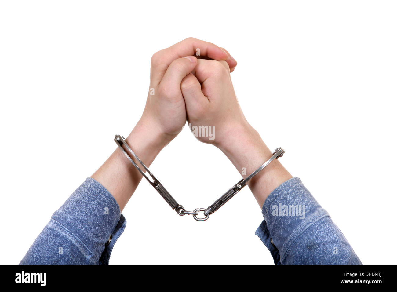 Geste der handschellen -Fotos und -Bildmaterial in hoher Auflösung – Alamy