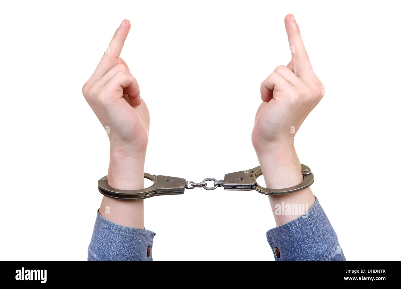 Arrest hands up -Fotos und -Bildmaterial in hoher Auflösung – Alamy