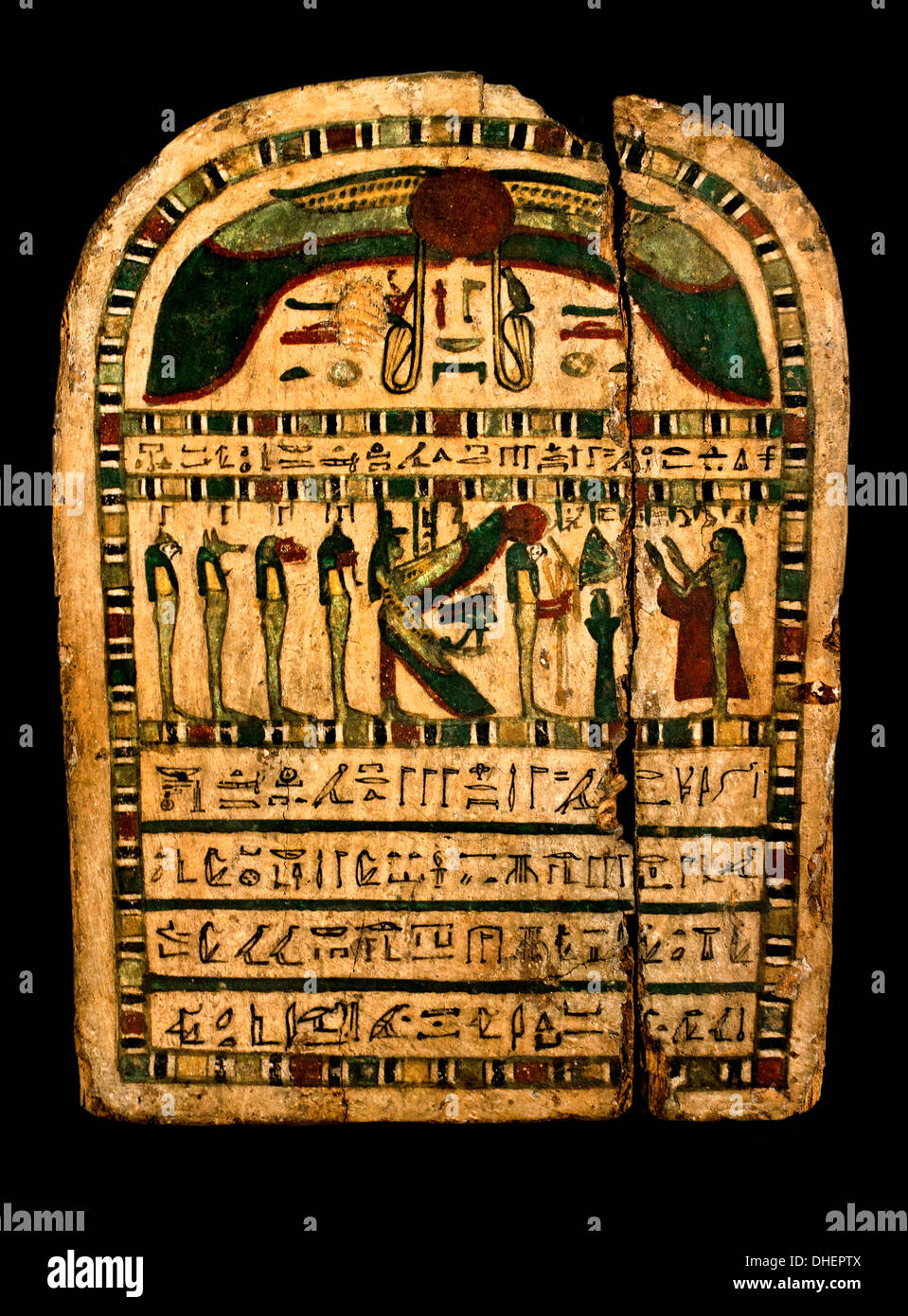 Stele gewidmet, Atum-Re-Horakhty von der Gastgeberin Ouou Incrite in ...