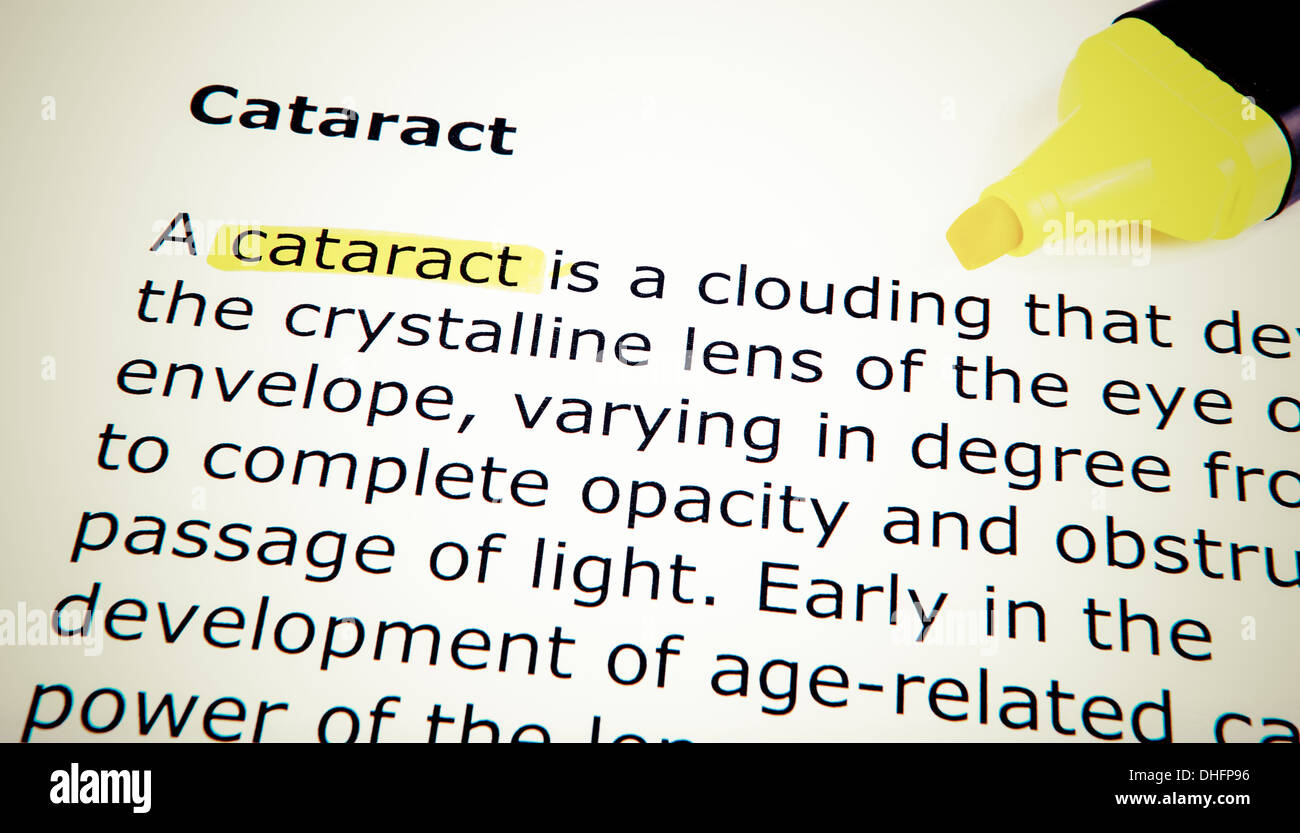 Reifer katarakt -Fotos und -Bildmaterial in hoher Auflösung – Alamy