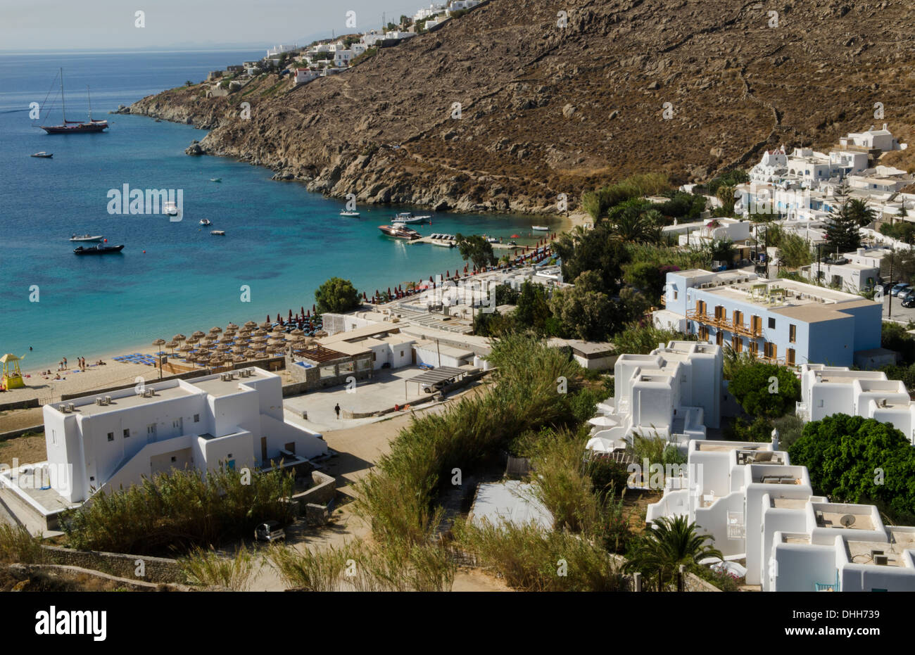 Psarou beach, mykonos -Fotos und -Bildmaterial in hoher Auflösung – Alamy