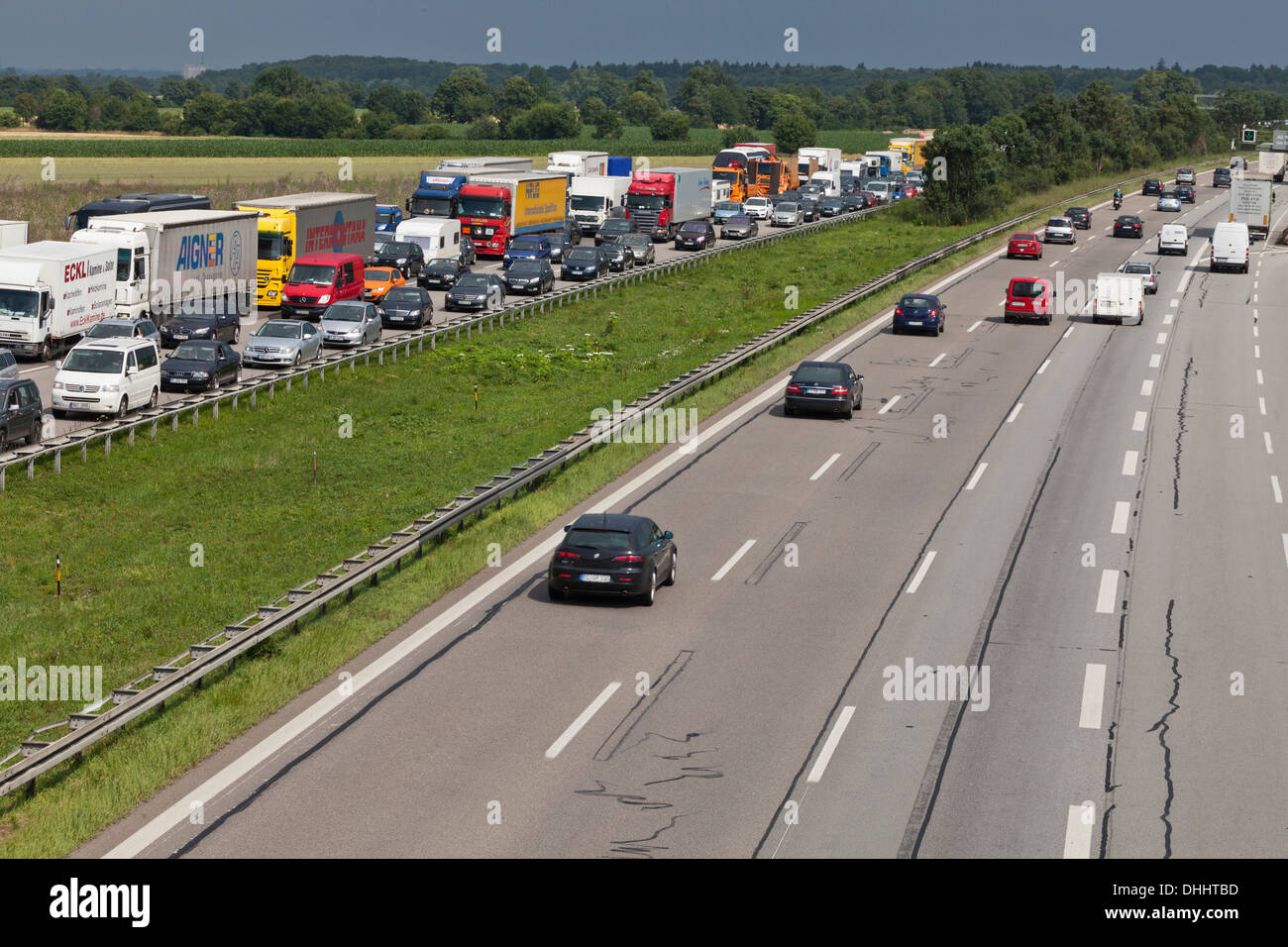 Traffic German Autobahn Stockfotos und -bilder Kaufen - Alamy