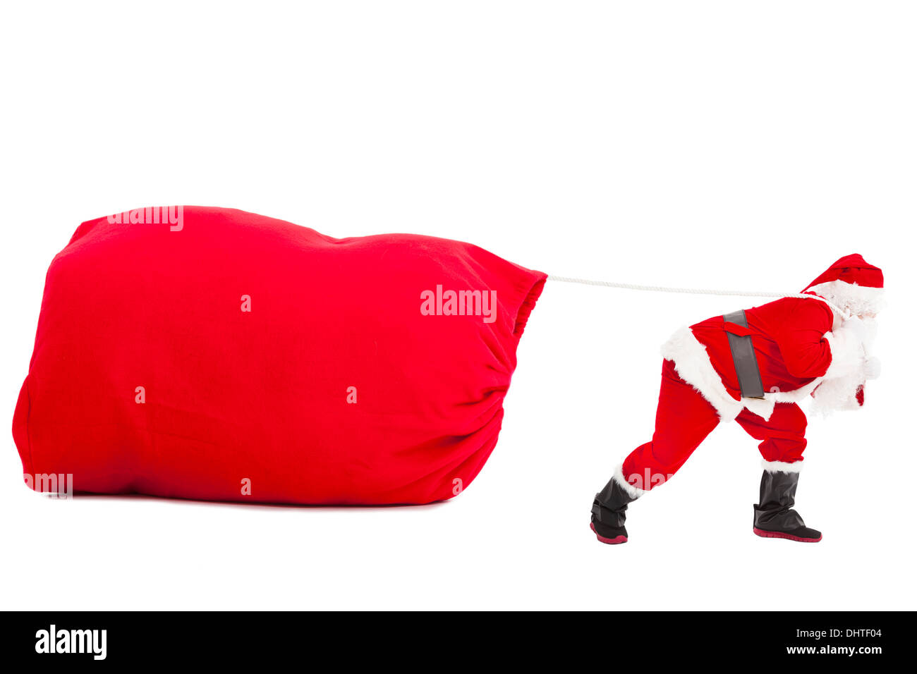 Santa Carrying Big Red Sack Fotos Und Bildmaterial In Hoher Auflösung