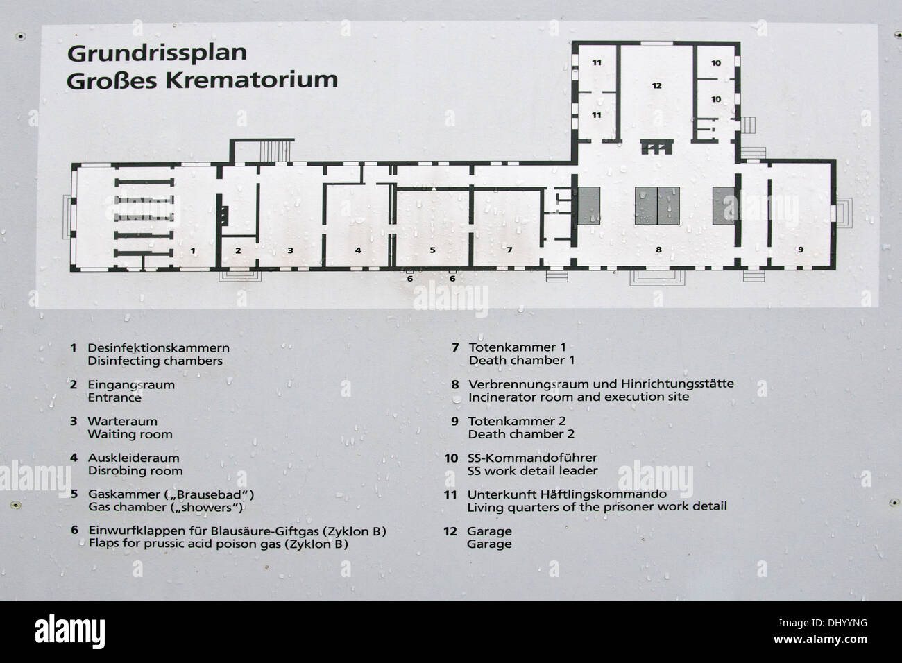 Deutschland, Bayern, Dachau, Buchenwald, Krematorium Stockfotografie ...