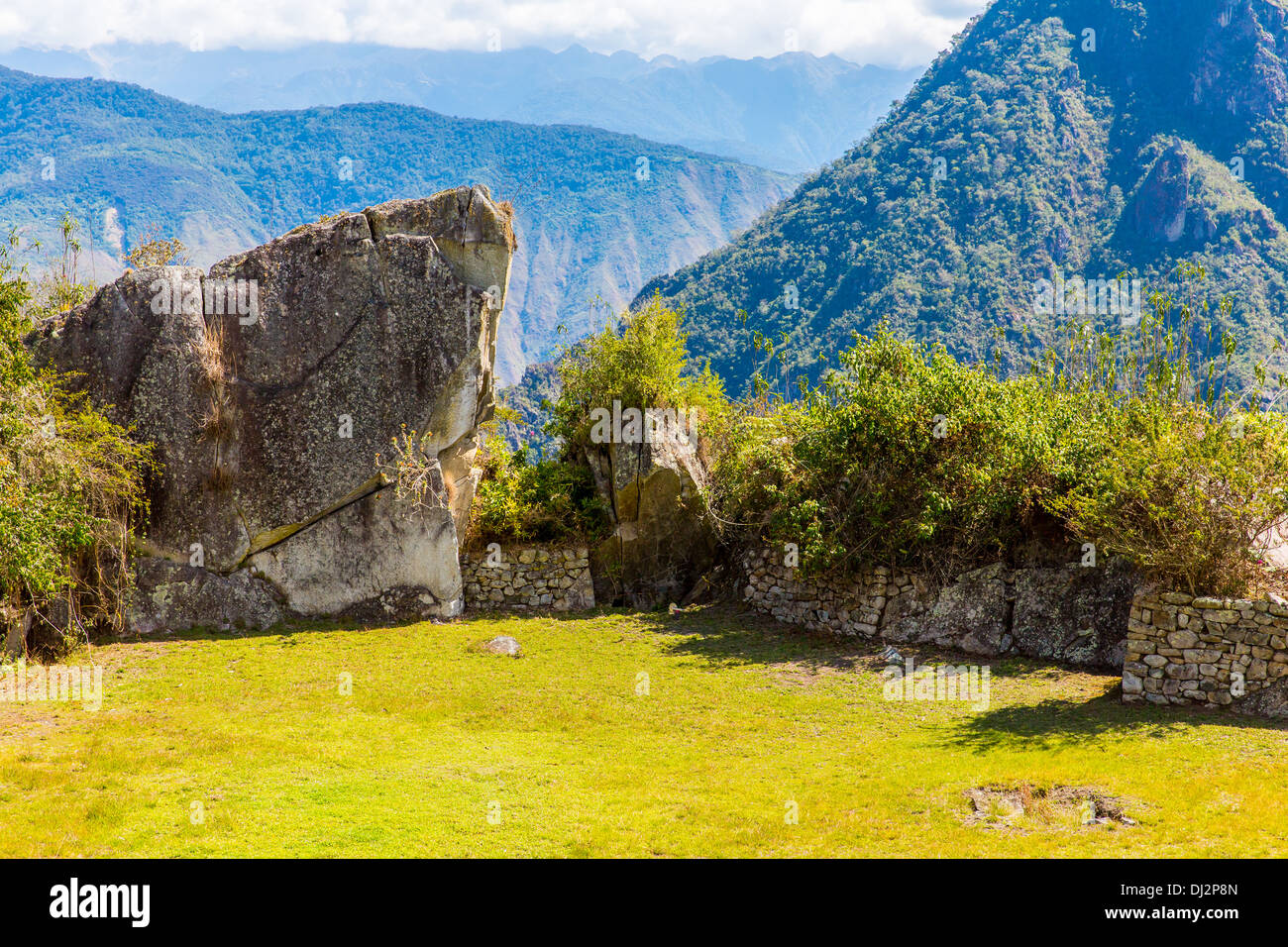 Geheimnisvolle Stadt - Machu Picchu, Peru, Südamerika. Die Inka-Ruinen ...