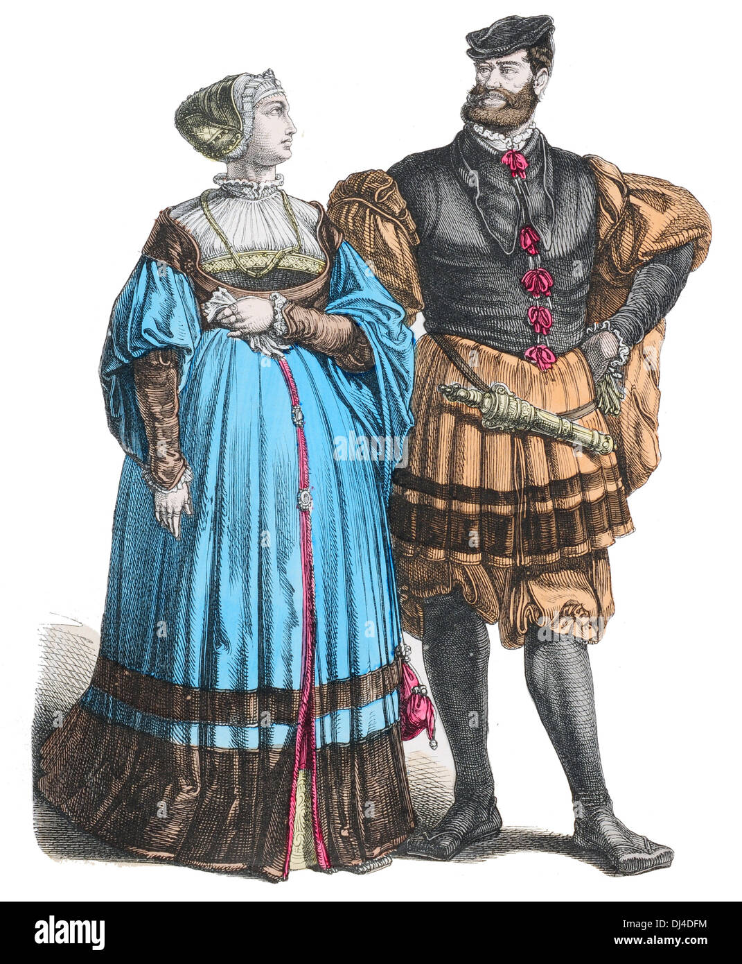 Deutscher Patrizier aus dem 16. Jahrhundert Stockfotografie - Alamy