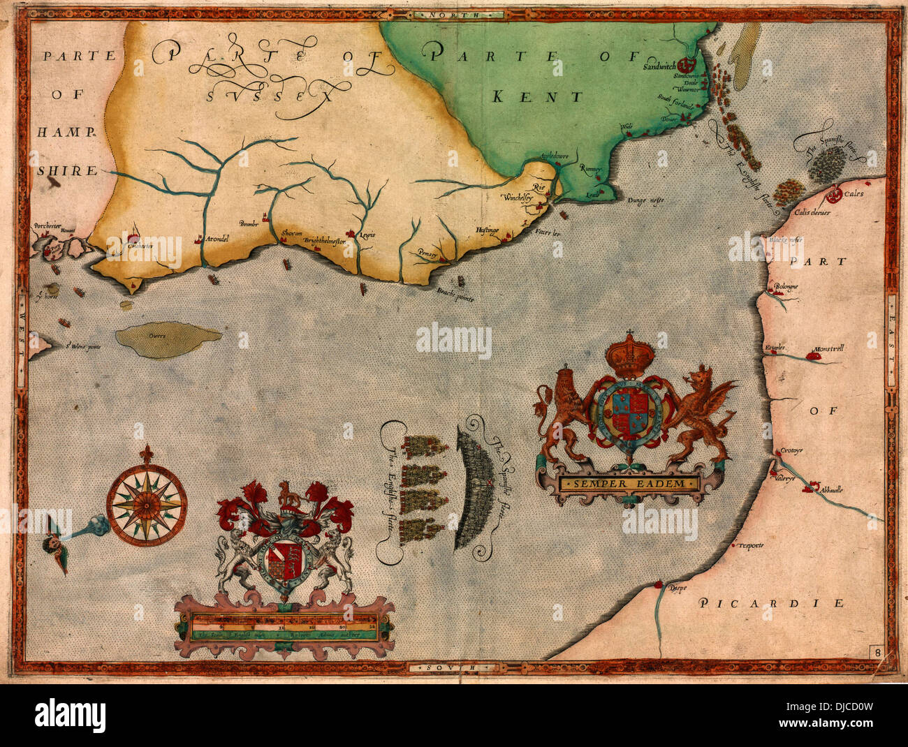 Angriff Der Spanischen Armada Stockfotos und -bilder Kaufen - Alamy