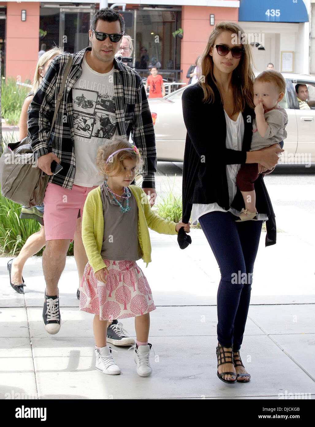 Cash Warren, Jessica Alba, Honor Marie Warren und Haven Garner Warren ...