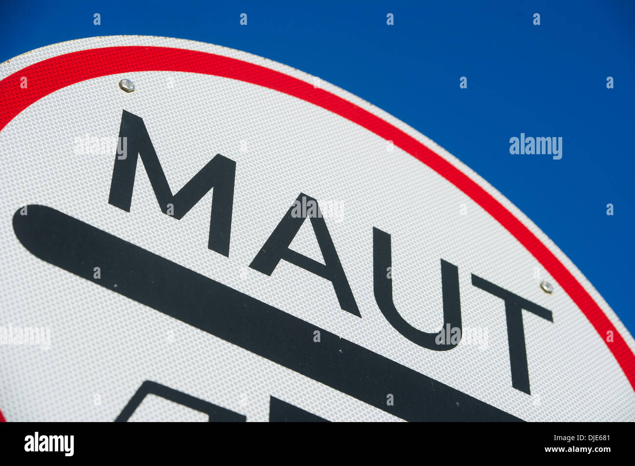 Maut schild -Fotos und -Bildmaterial in hoher Auflösung - Seite 3 - Alamy