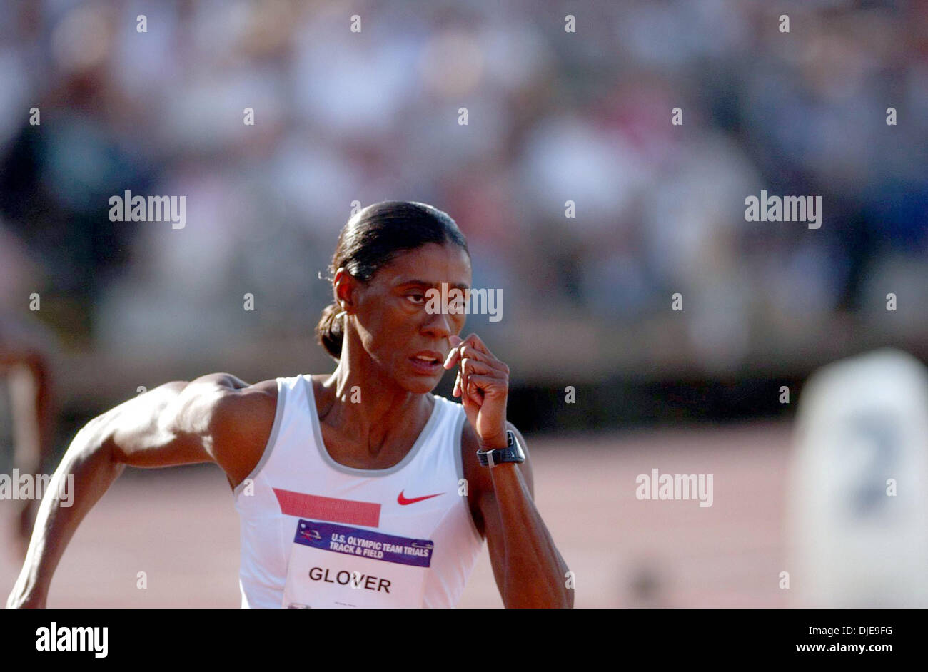 9. Juli 2004; Sacramento, Kalifornien, USA; SANDRA GLOVER Rennen ab 54. ...