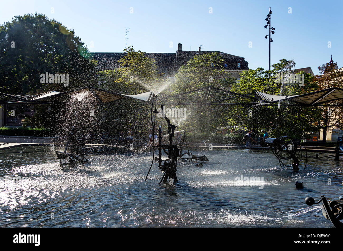 Tinguely-Brunnen, Basel, Schweiz Stockfotografie - Alamy