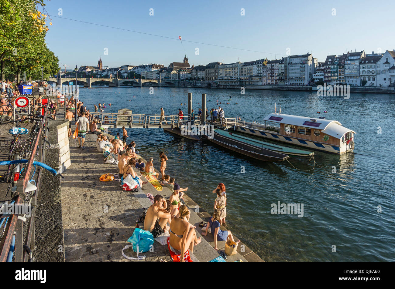 Geography Travel Switzerland Basel City Basel Stockfotos & Geography ...