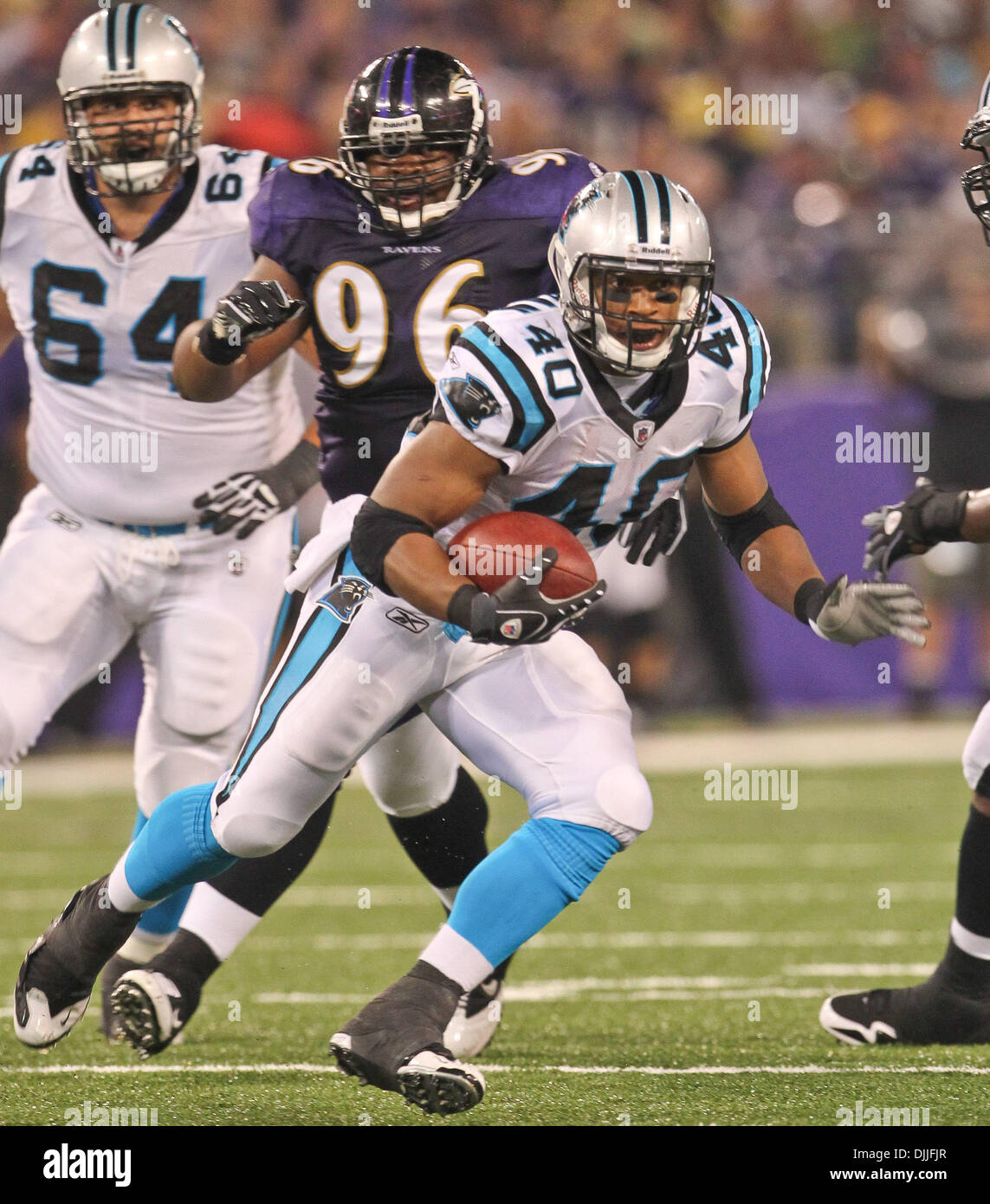 12. August 2010 findet - Baltimore, Maryland, USA - Carolina Panther ...
