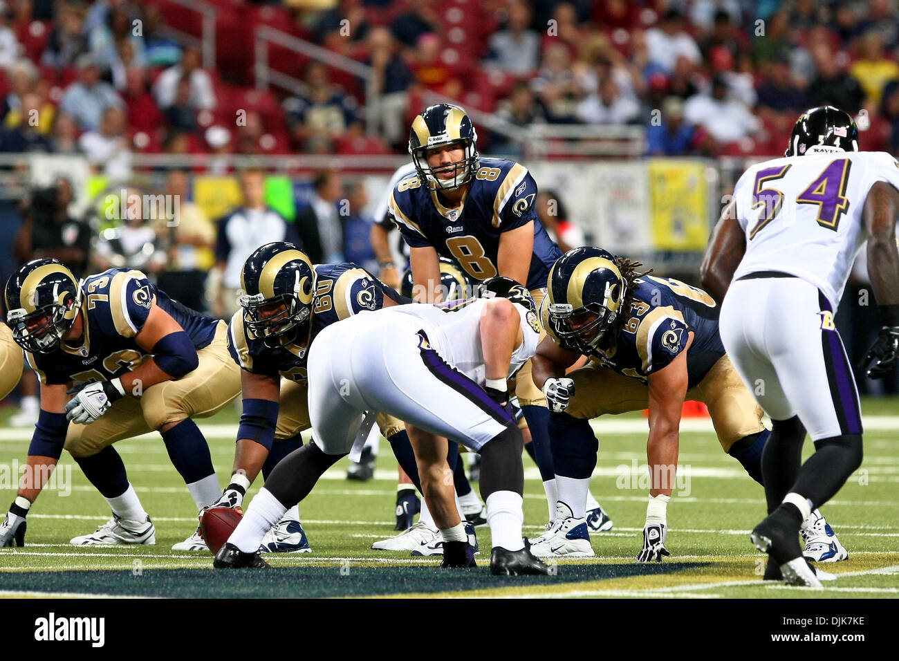 Sep 02, 2010 - Saint Louis, Missouri, Vereinigte Staaten von Amerika - Saint Louis Rams ...