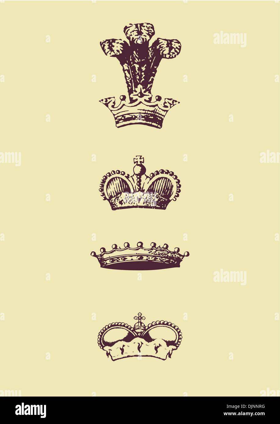 Vektorisierte Krone Symbol. Vektor-Illustration Stock-Vektorgrafik - Alamy