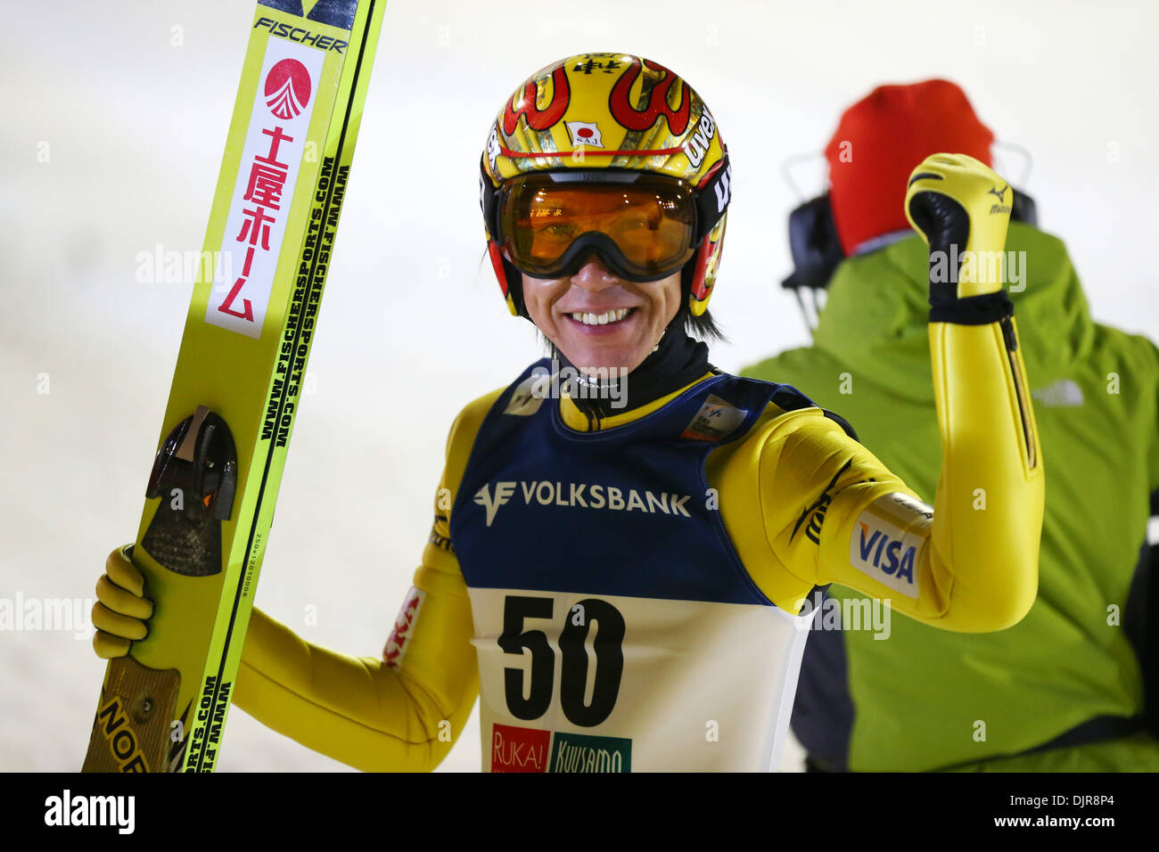 Kuusamo, Finnland. 29. November 2013. Noriaki KasaiJPN) Skispringen ...