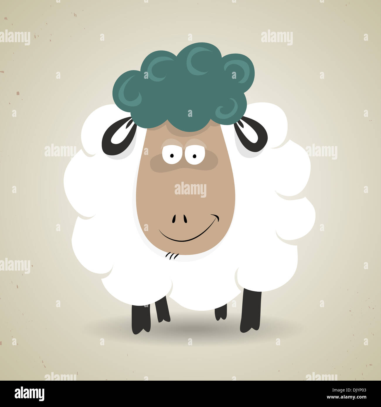 Smiling sheep cartoon -Fotos und -Bildmaterial in hoher Auflösung – Alamy
