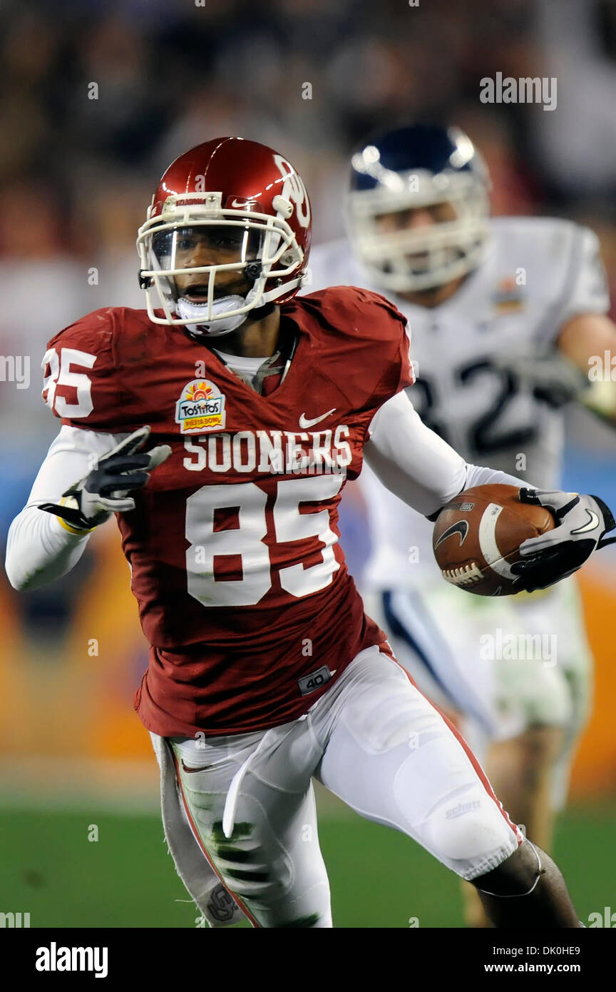 1. Januar 2011 - macht Glendale, Arizona, USA - Oklahoma Sooners Wide ...