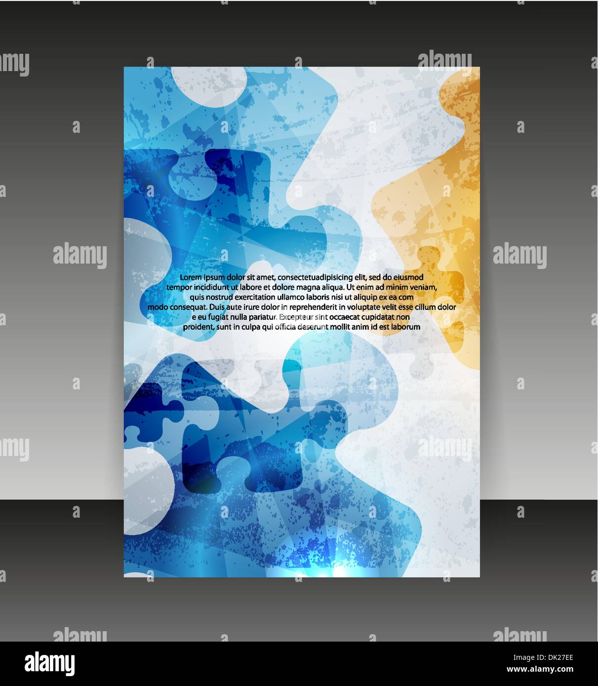 Flyer oder Cover-Design. Ordner Design Inhalt Hintergrund ...