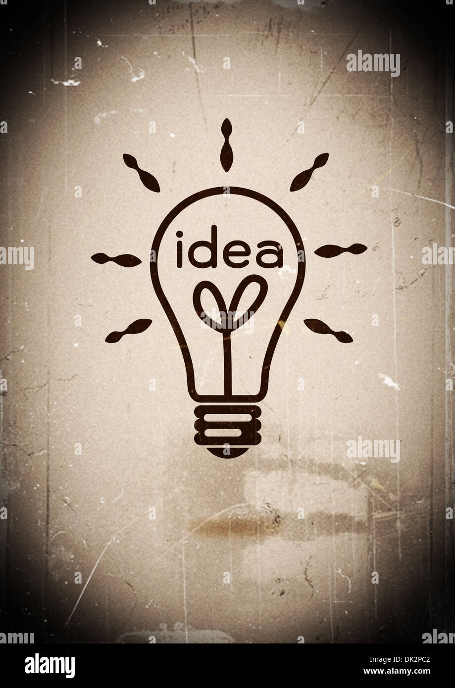 Glühbirne Idee, Idee, Lampe, Konzepte und Ideen, Idee Symbol Idee Birne ...