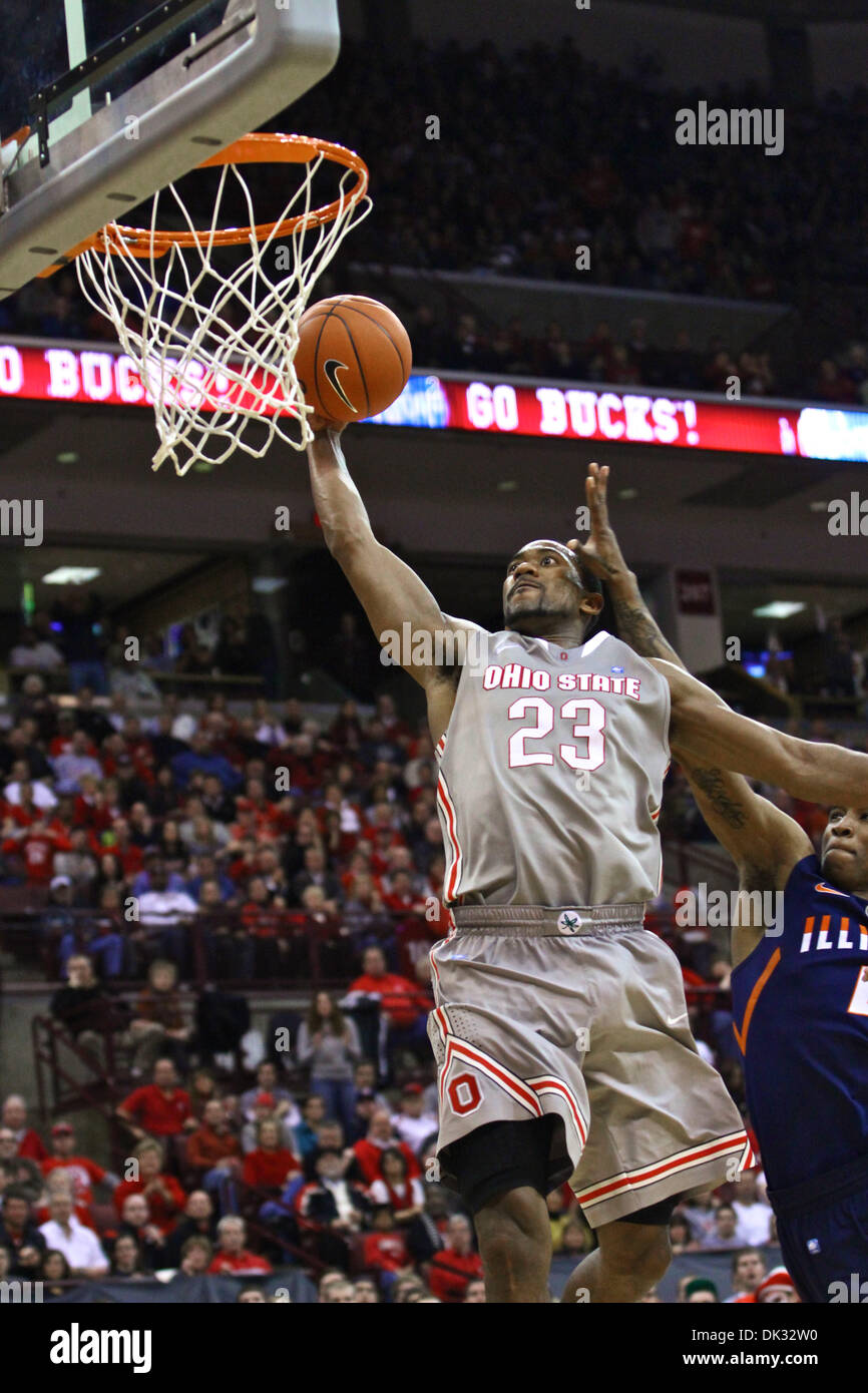 22. Februar 2011 - Columbus, Ohio, USA - Ohio State Buckeyes Wache ...