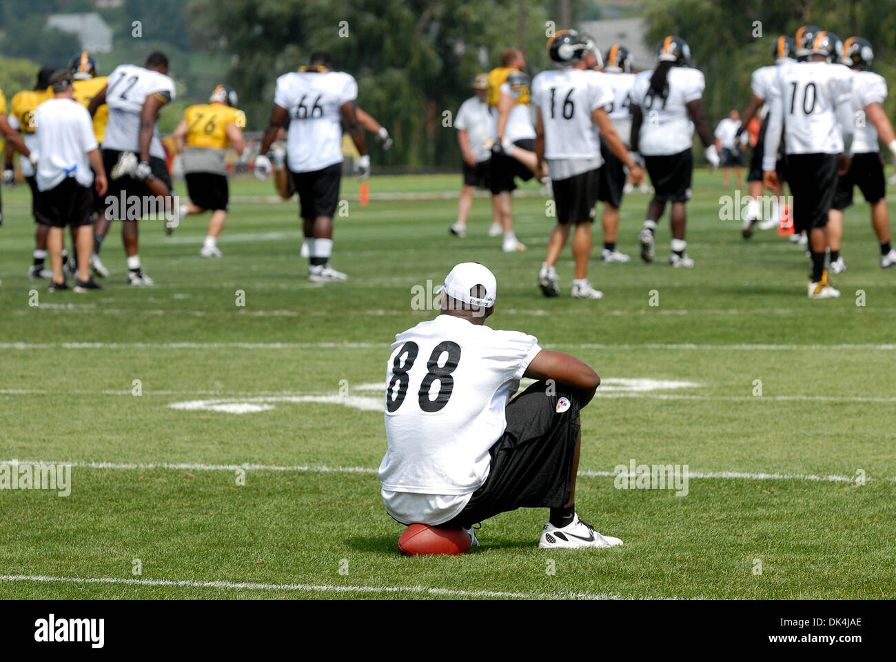 6. April 2011 - Latrobe, PENNSYLVANNIA, US - Pittsburgh Steelers Wide ...