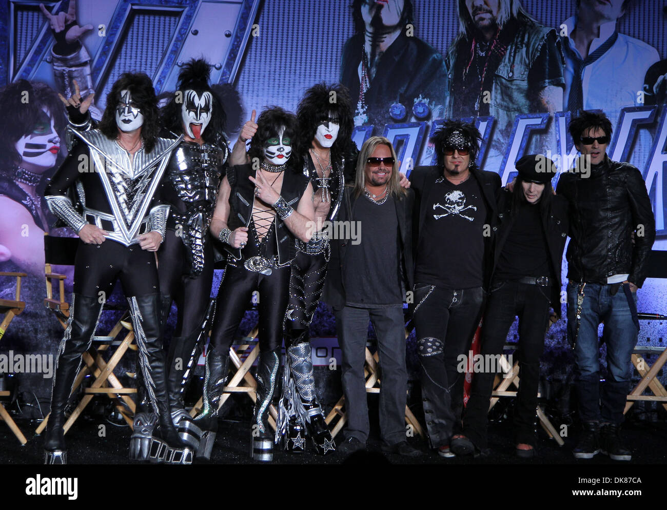 Tommy Thayer Gene Simmons Eric Sänger Paul Stanley Vince Neil Nikki ...