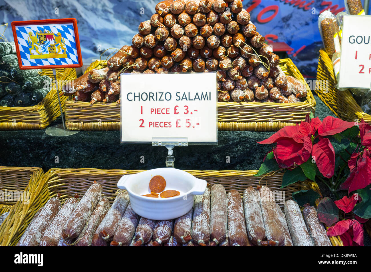 German Salami Sausage Stockfotos und -bilder Kaufen - Alamy