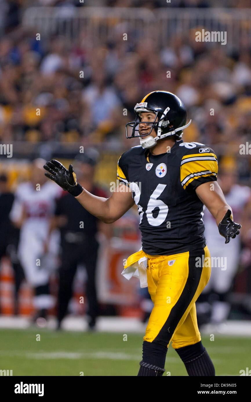27. August 2011 - verlässt Pittsburgh, Pennsylvania, USA - Pittsburgh Steelers Wide Receiver ...