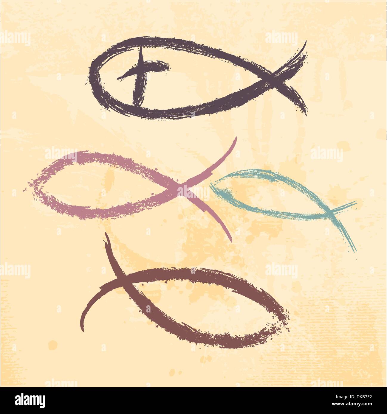 Christliches fischsymbol christliches symbol -Fotos und -Bildmaterial ...