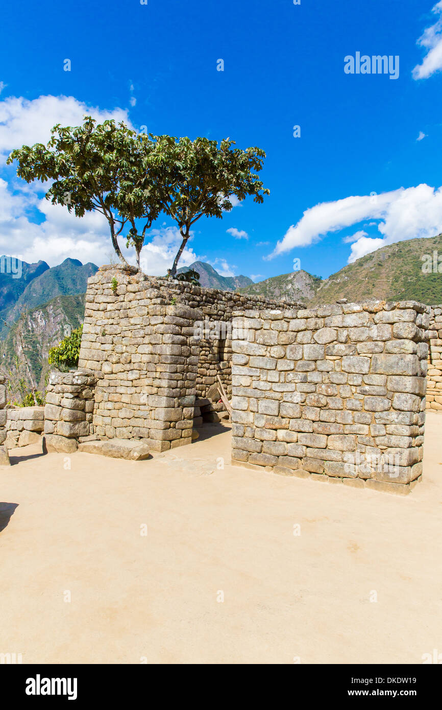 Geheimnisvolle Stadt - Machu Picchu, Peru, Südamerika. Die Inka-Ruinen ...