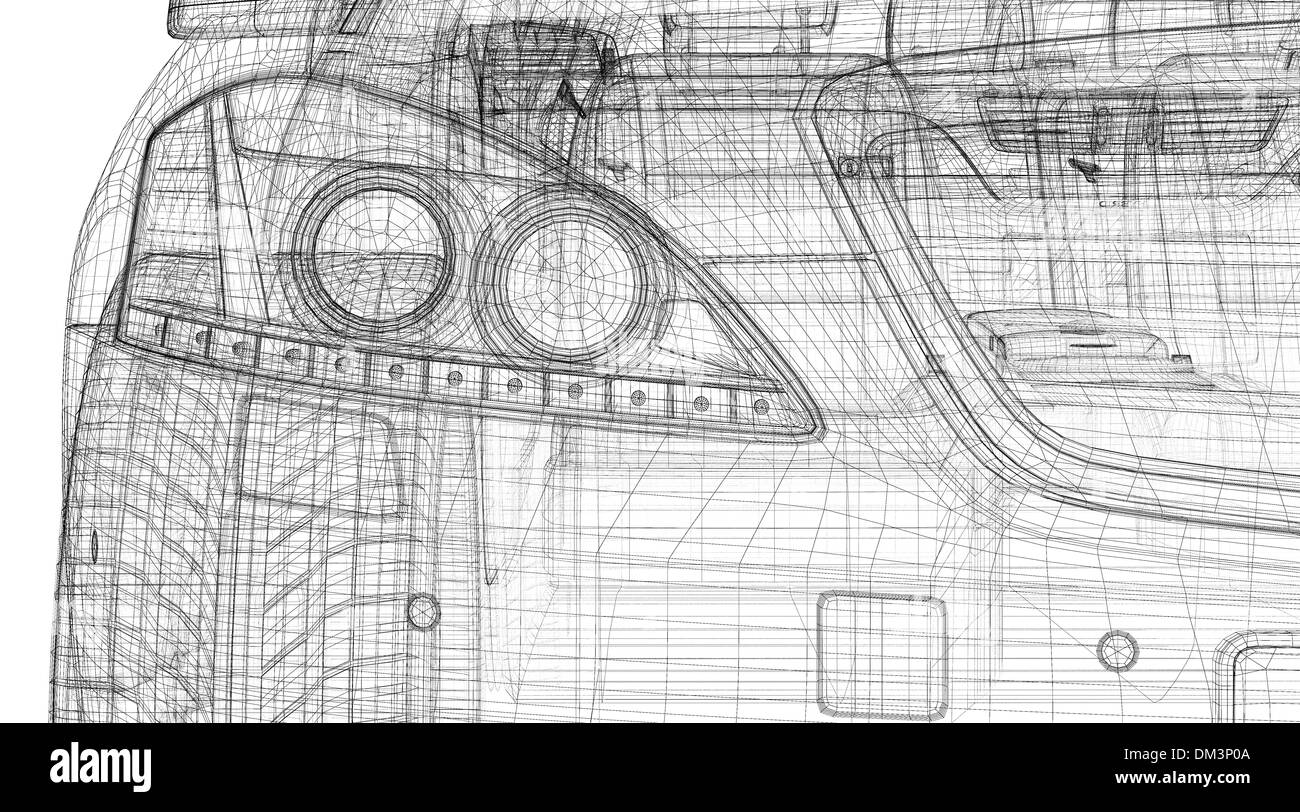 Car 3d model body structure -Fotos und -Bildmaterial in hoher Auflösung ...