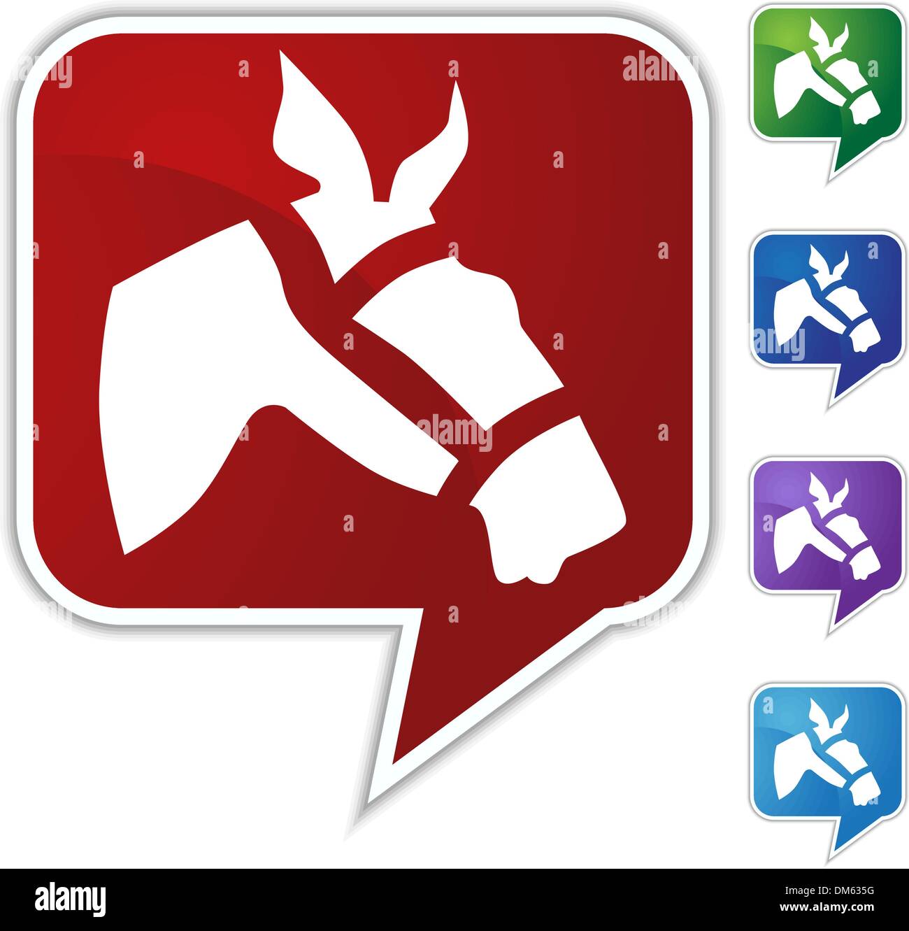Pferd symbol Stock-Vektorgrafiken kaufen - Alamy