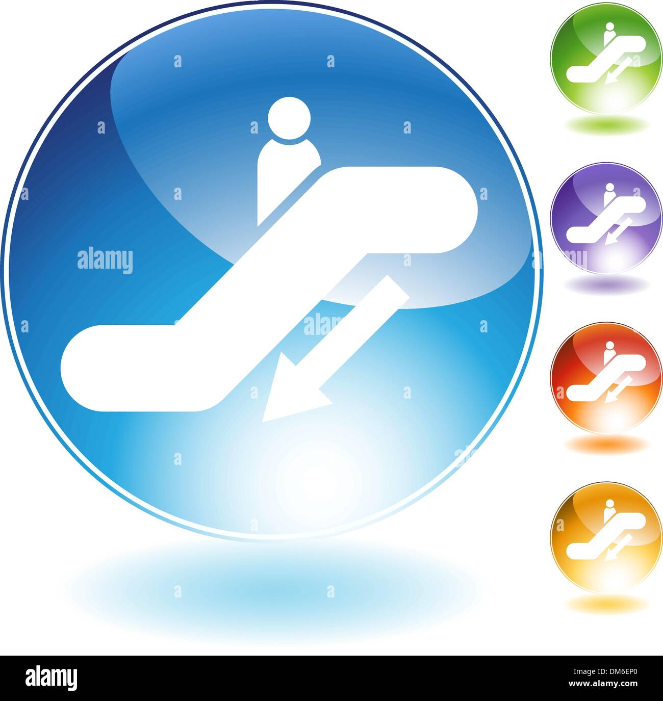 Treppe rolltreppe Stock-Vektorgrafiken kaufen - Alamy