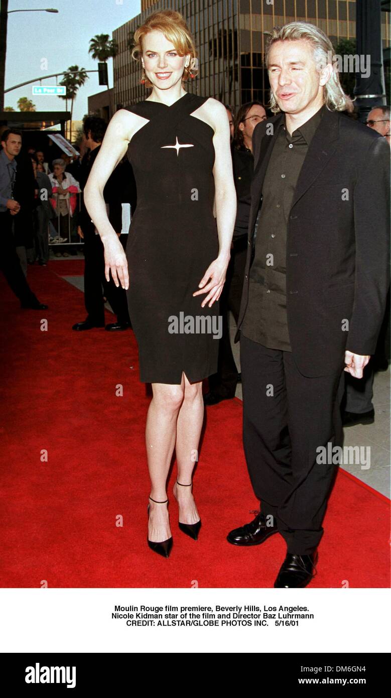 Moulin Rouge Film Premiere, Beverly Hills, Los Angeles. . Nicole Kidman ...