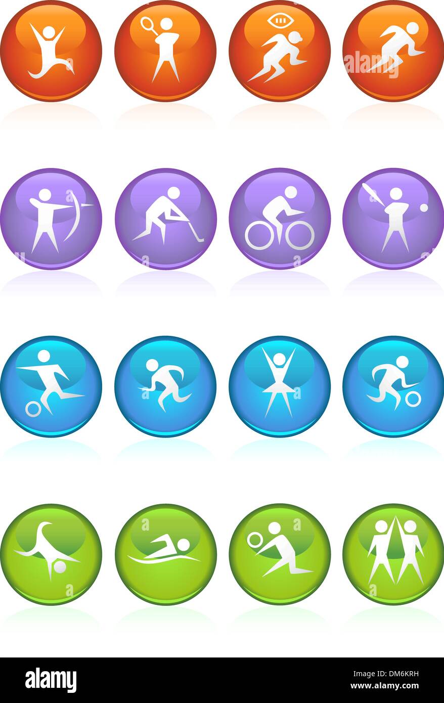 Sportler Icons Stockfotos und -bilder Kaufen - Alamy