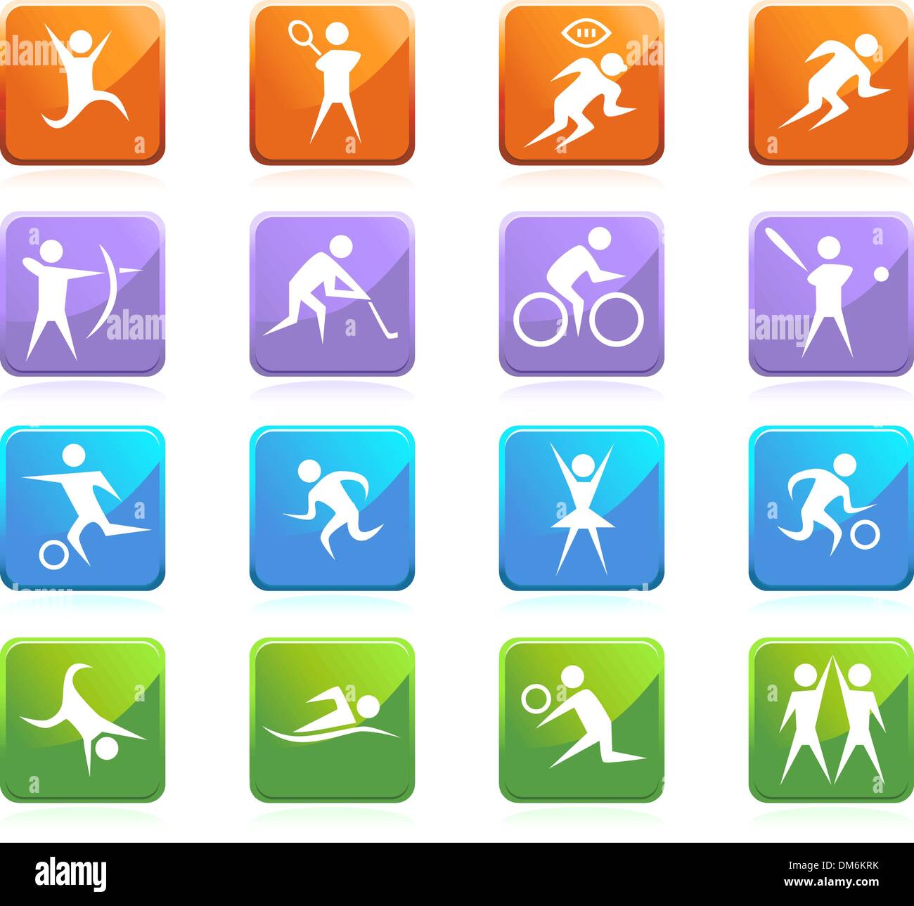 Sportliche figuren Stock-Vektorgrafiken kaufen - Alamy