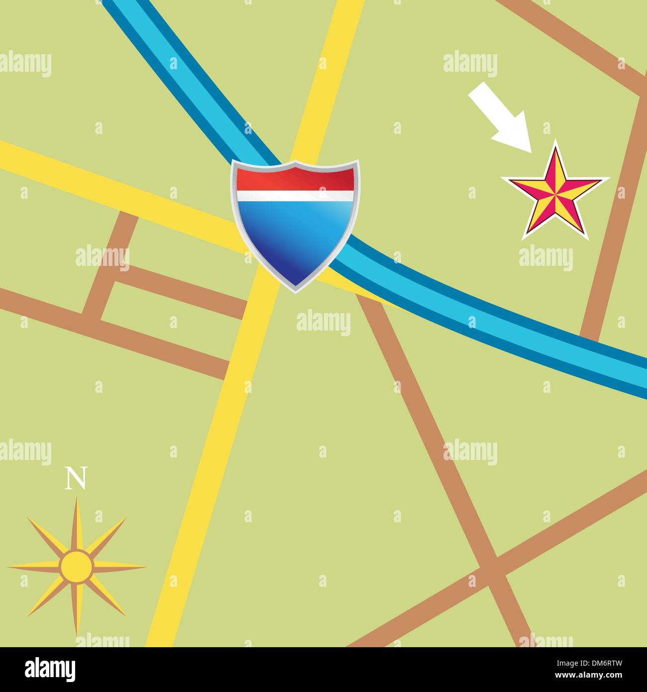 Directional map -Fotos und -Bildmaterial in hoher Auflösung – Alamy