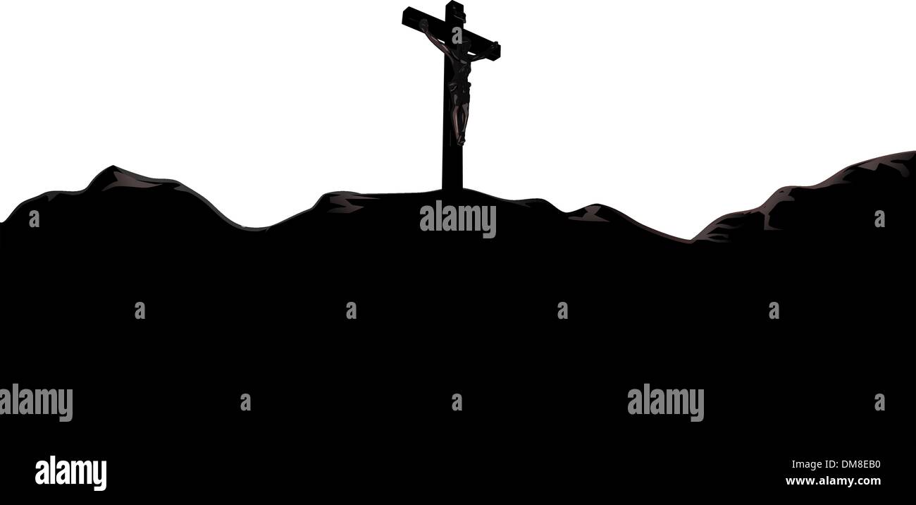 Jesus mit kreuz Stock-Vektorgrafiken kaufen - Alamy