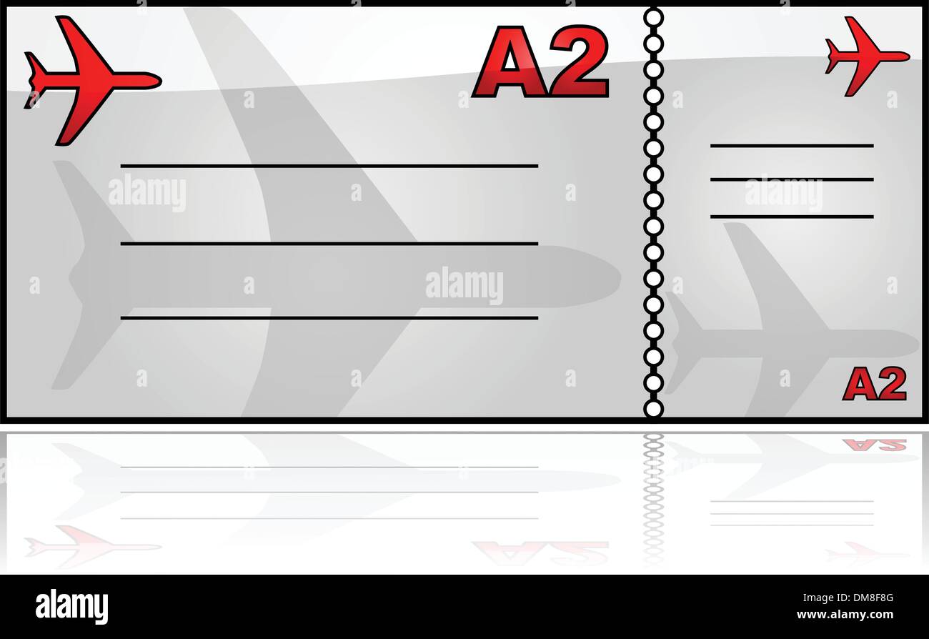 Aeroplane ticket Stock-Vektorgrafiken kaufen - Alamy