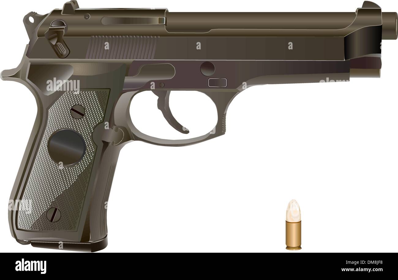 9mm pistol Stock-Vektorgrafiken kaufen - Alamy