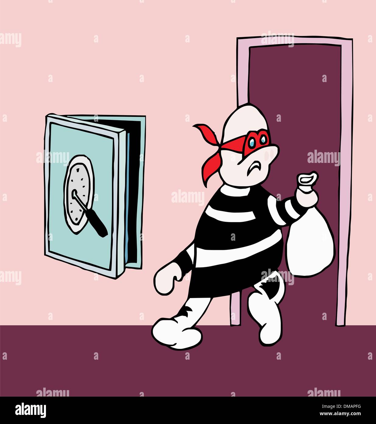 Dieb Cartoon Stock-Vektorgrafiken kaufen - Alamy